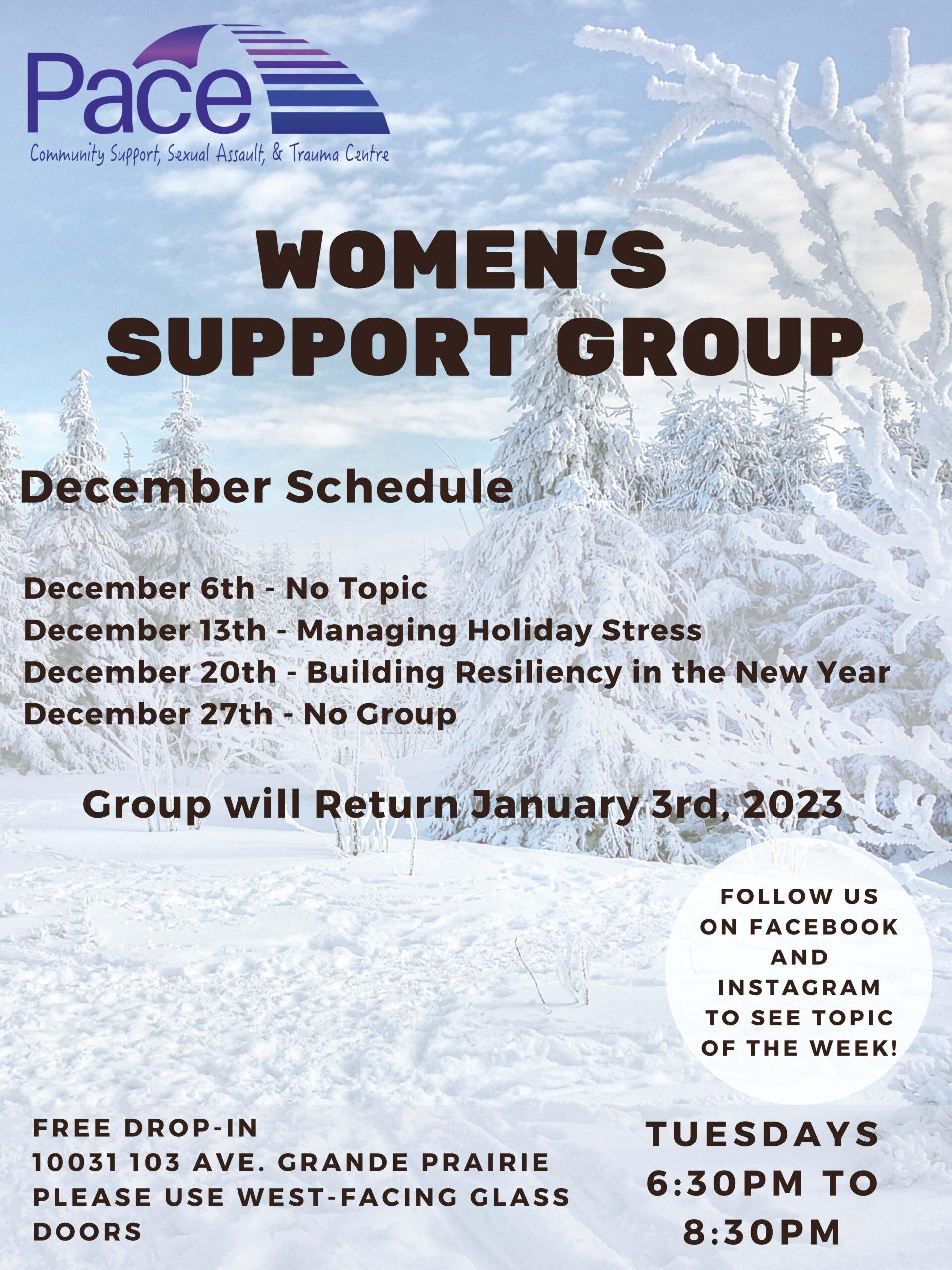 Women’s Support Group - PACE Centre